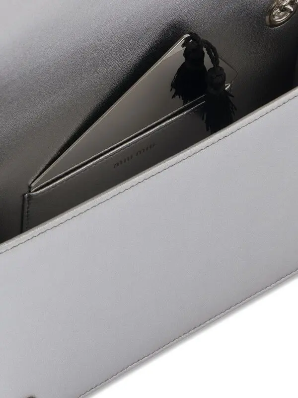 Miu Miu Matelassé Mini-Bag - Silver | Editorialist