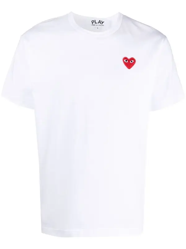 Play Comme Des Garcon Embroidered Heart T-shirt