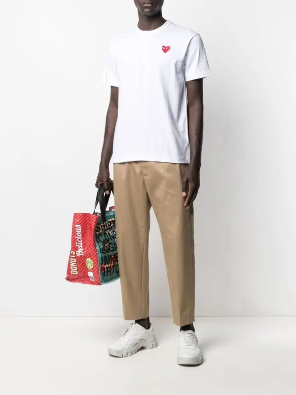 Play Comme Des Garcon Embroidered Heart T-shirt