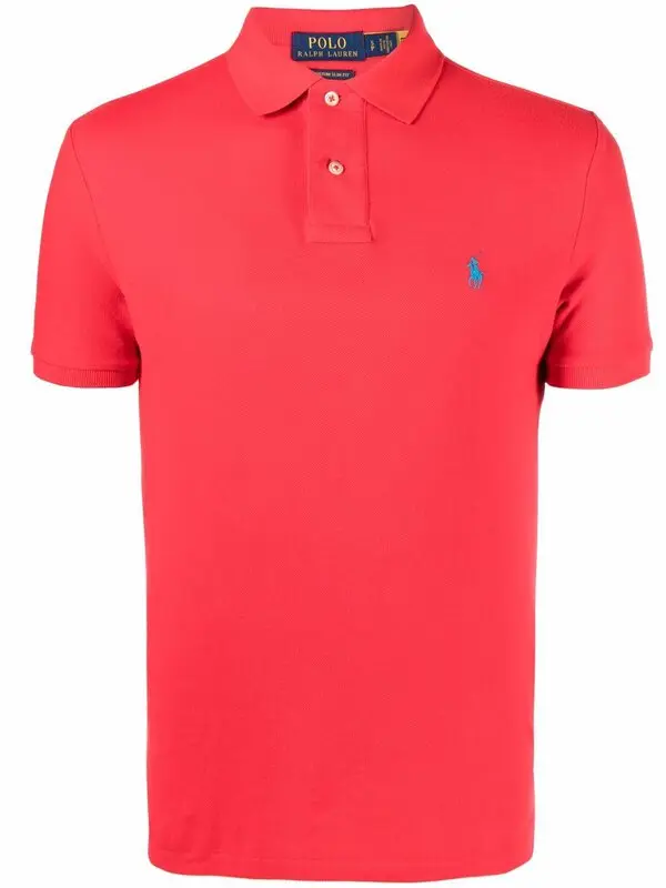 Polo Ralph Lauren Embroidered Logo Polo Shirt - Red