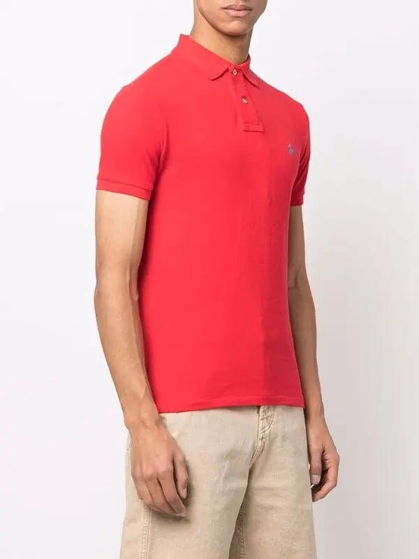Polo Ralph Lauren Embroidered Logo Polo Shirt - Red