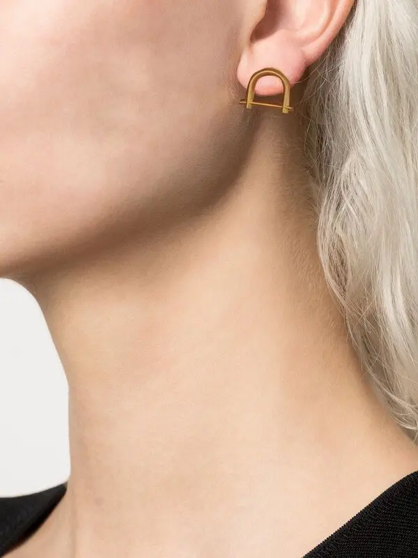 THIRD CROWN Arc Stud Earrings