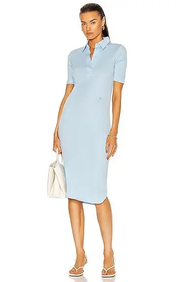 helmut lang blue dress Helmut Lang Sleeveless Racerback Dress