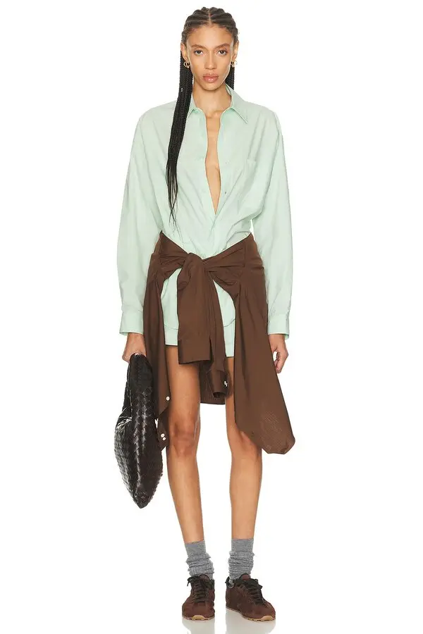 Matteau Relaxed Button-down Top - Mint