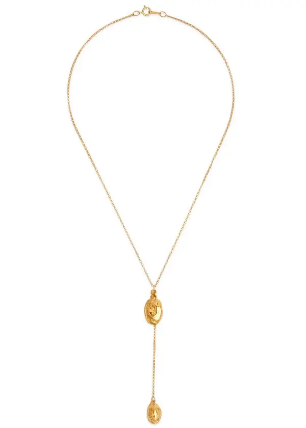 ALIGHIERI The Lunar Rocks 24kt -plated Necklace