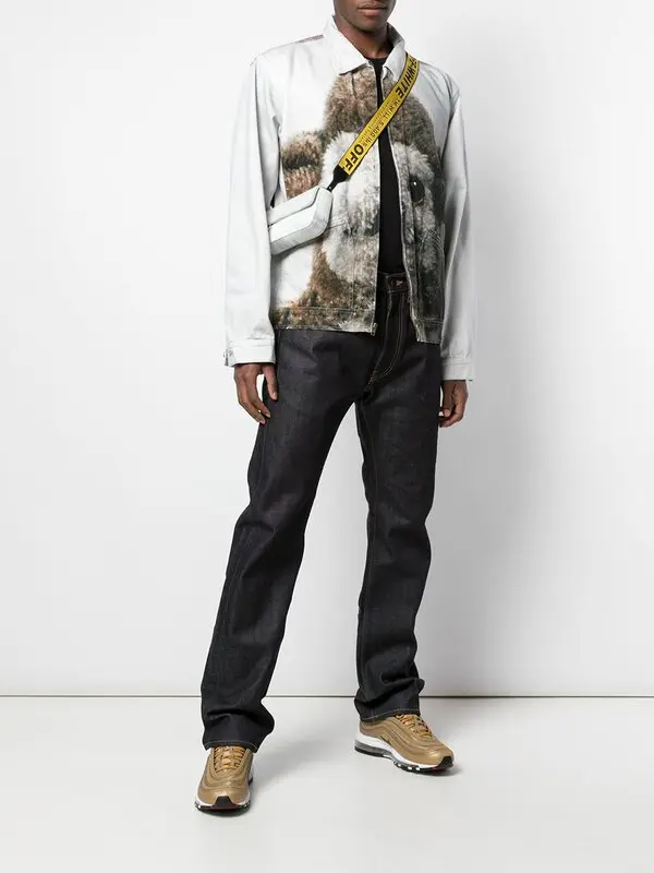 Supreme X Levi'S 505 Straight-Leg Jeans - Indigo/Leopard