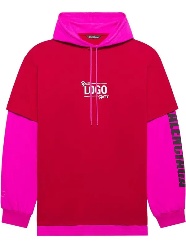 Balenciaga Oversize Layered T-shirt Hoodie
