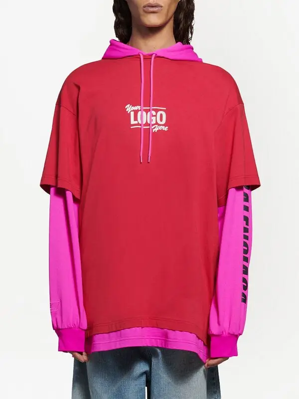 Balenciaga Oversize Layered T-shirt Hoodie