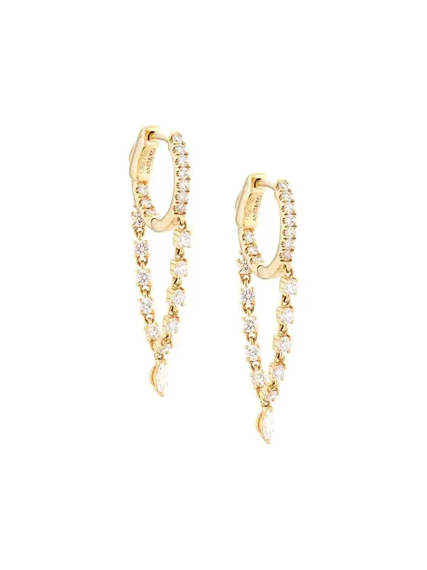 ANITA KO 18kt Yellow Diamond Huggie Earrings - Gold