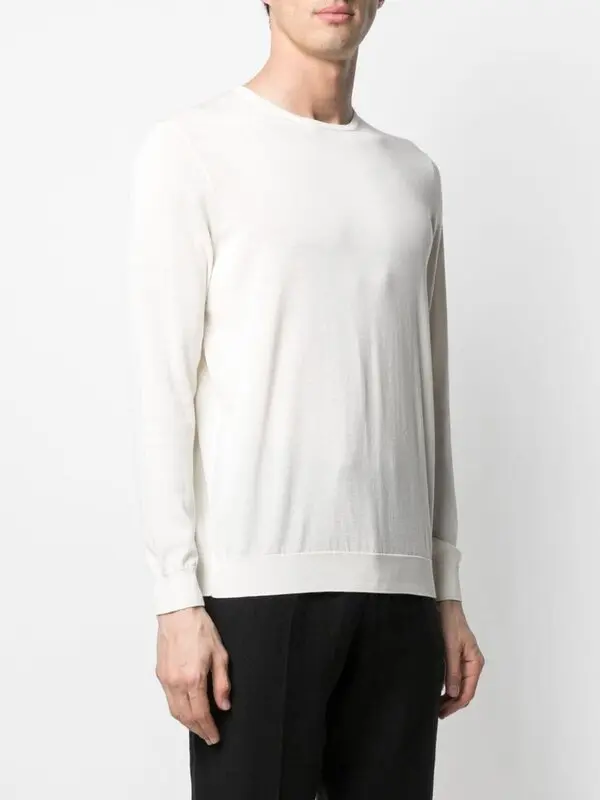 DRUMOHR Crew-neck Cotton Jumper - Neutrals