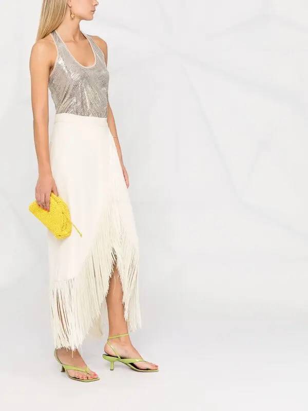 ALYSI Silk Racer-back Tank Top