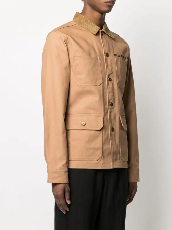 PLEASURES Graphic-print Button-up Jacket