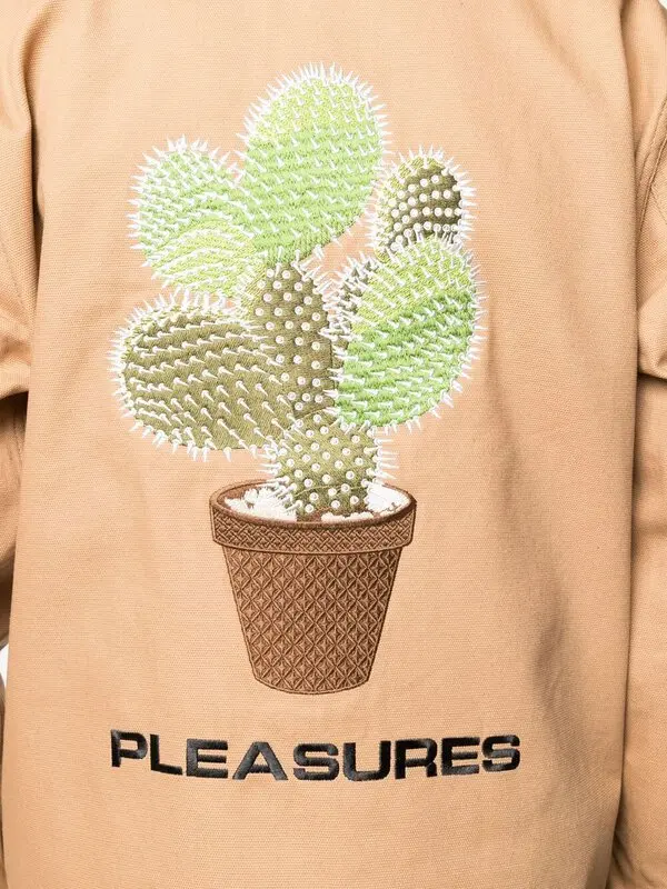 PLEASURES Graphic-print Button-up Jacket