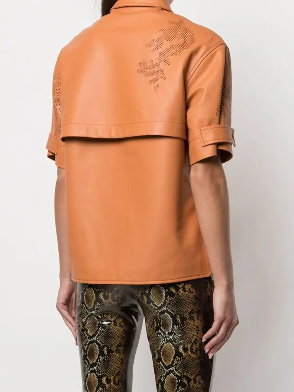 Rochas Soriana Leather Shirt