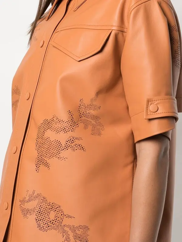 Rochas Soriana Leather Shirt