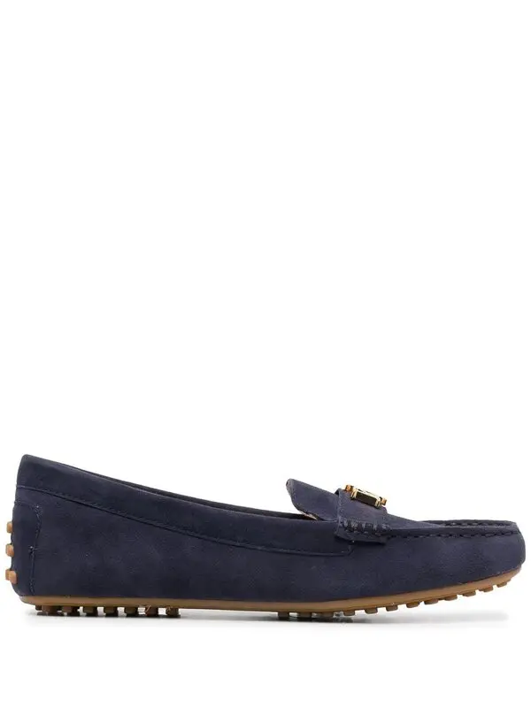 Ralph Lauren Logo-lettering Leather Loafers