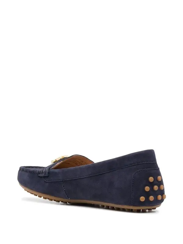 Ralph Lauren Logo-lettering Leather Loafers