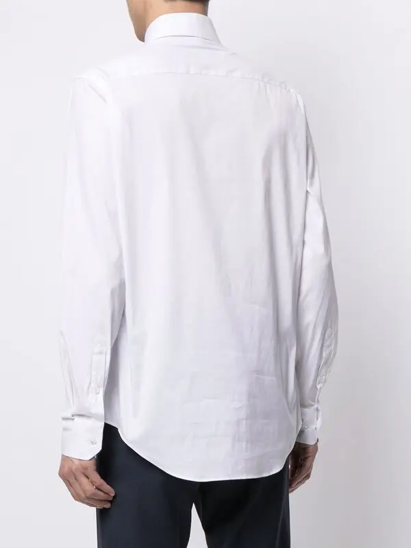 Giorgio Armani Long-sleeved Button-up Shirt - White