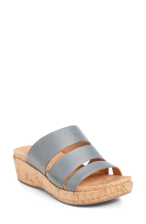 Kork-Ease Kork-Ease Menzie Wedge Slide Sandal Navy Leather