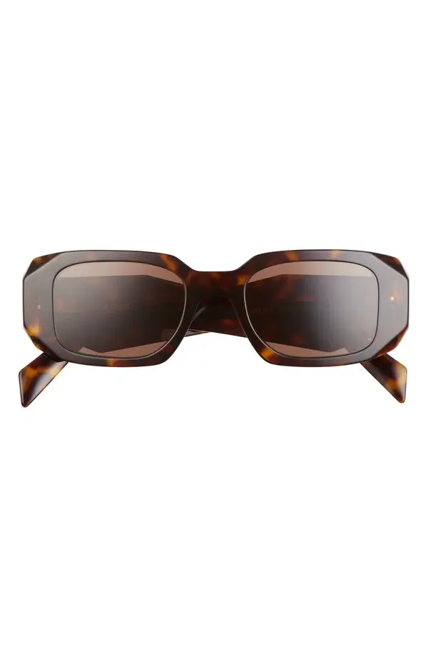 Prada Runway 49mm Rectangle Sunglasses