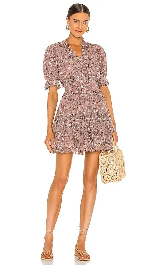 CLEOBELLA Madelyn Mini Dress In Mauve