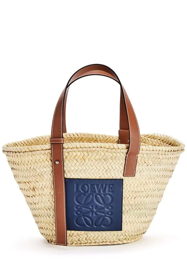 Loewe X Paula's Ibiza Sand Raffia Basket Bag