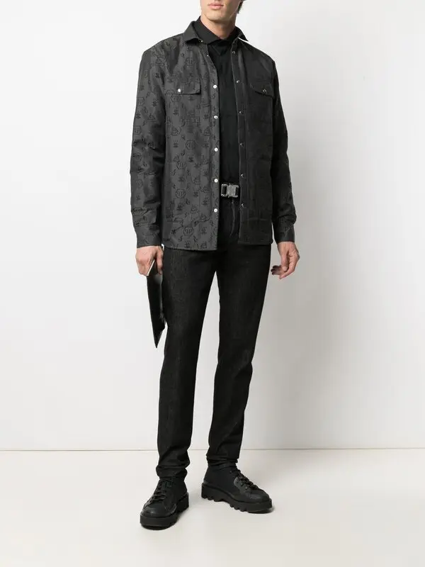 Philipp Plein Iconic Plein Diamond-cut Shirt