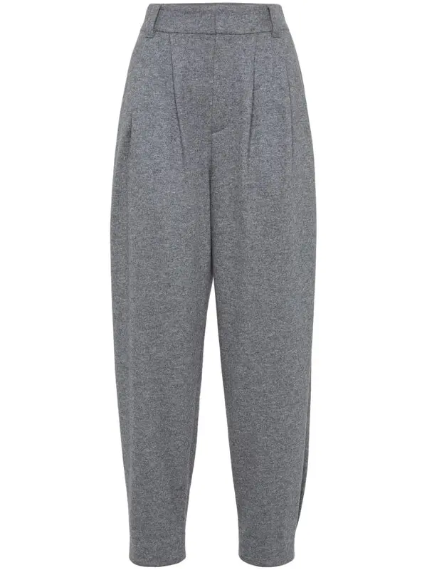 Brunello Cucinelli Tapered Cashmere Trousers
