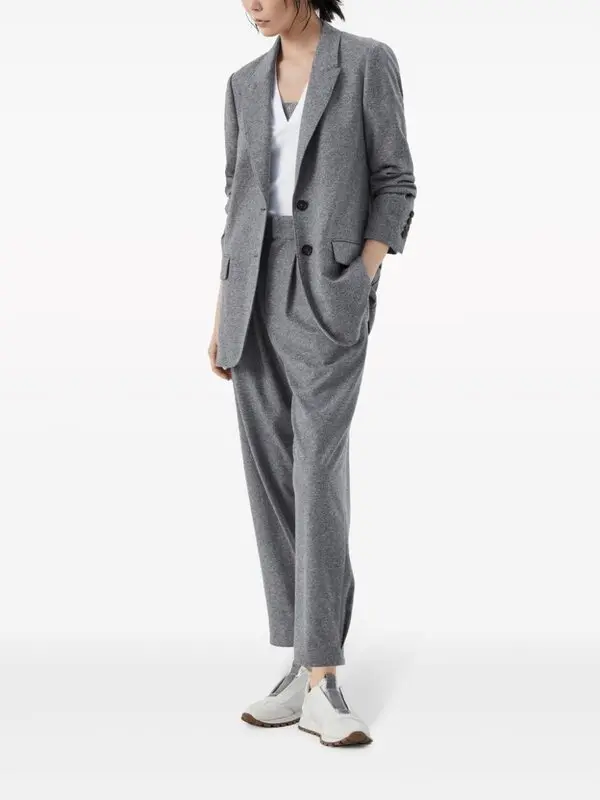 Brunello Cucinelli Tapered Cashmere Trousers