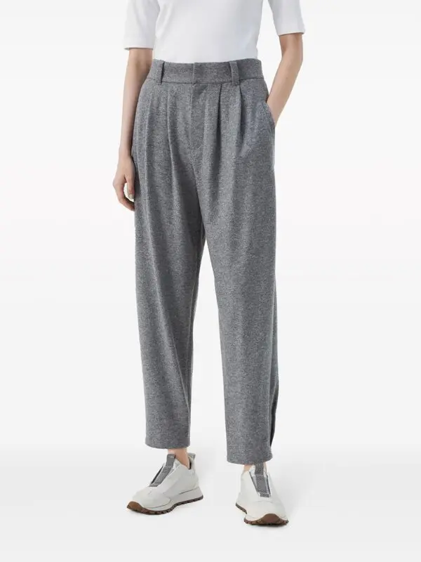 Brunello Cucinelli Tapered Cashmere Trousers
