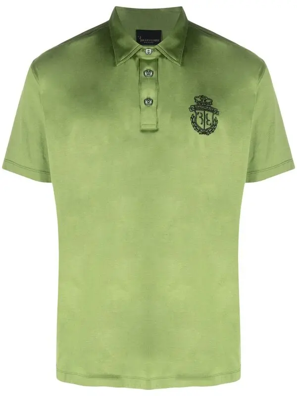 BILLIONAIRE Crest-embroidered Polo Shirt - Green