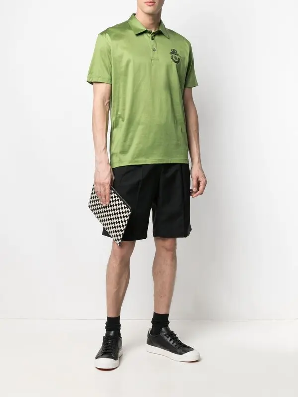 BILLIONAIRE Crest-embroidered Polo Shirt - Green
