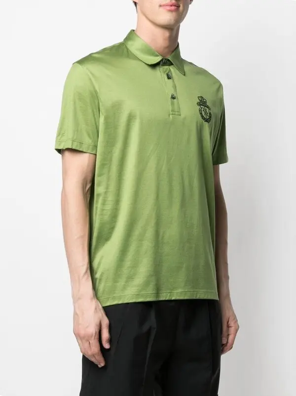 BILLIONAIRE Crest-embroidered Polo Shirt - Green