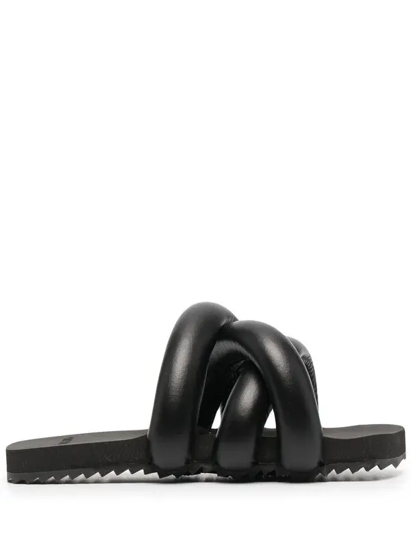 YUME YUME Tyre Crossover-strap Sandals - Black