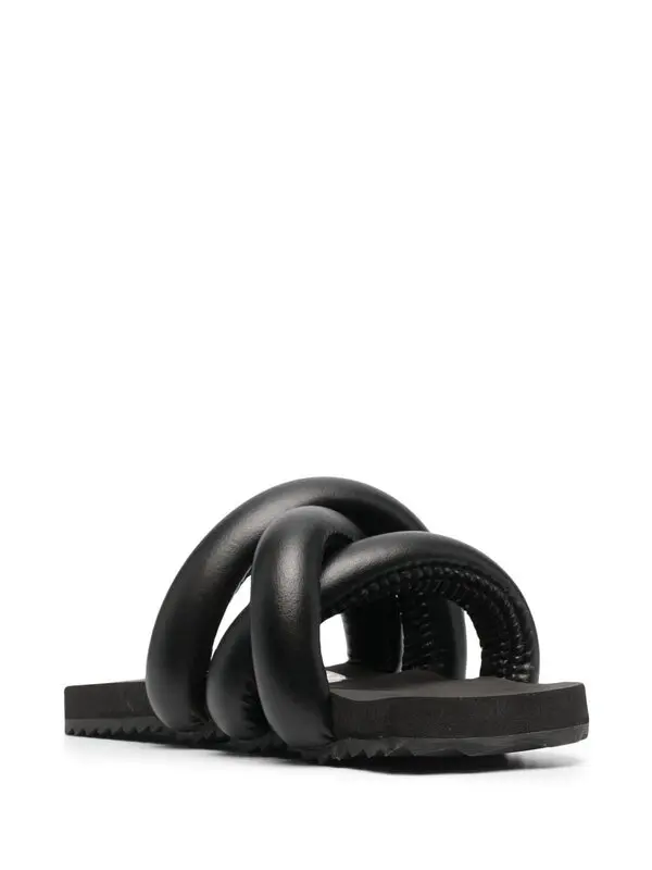 YUME YUME Tyre Crossover-strap Sandals - Black