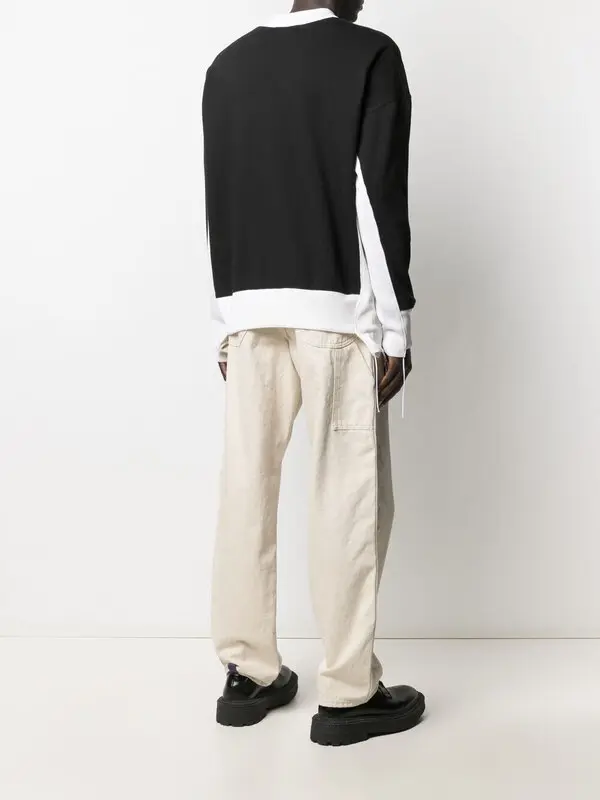 AMBUSH Two-tone Logo-print Sweatshirt