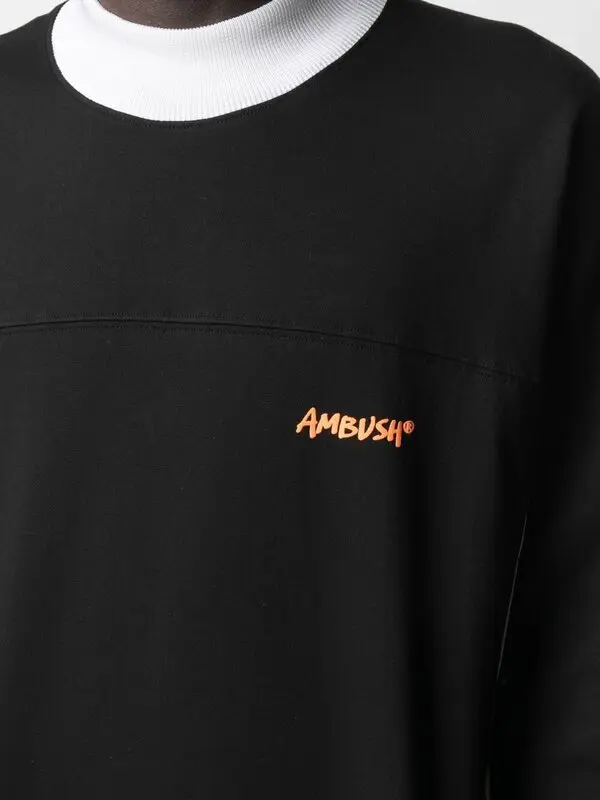 AMBUSH Two-tone Logo-print Sweatshirt