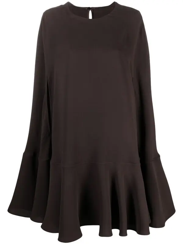 Valentino Garavani Silk Cape Dress