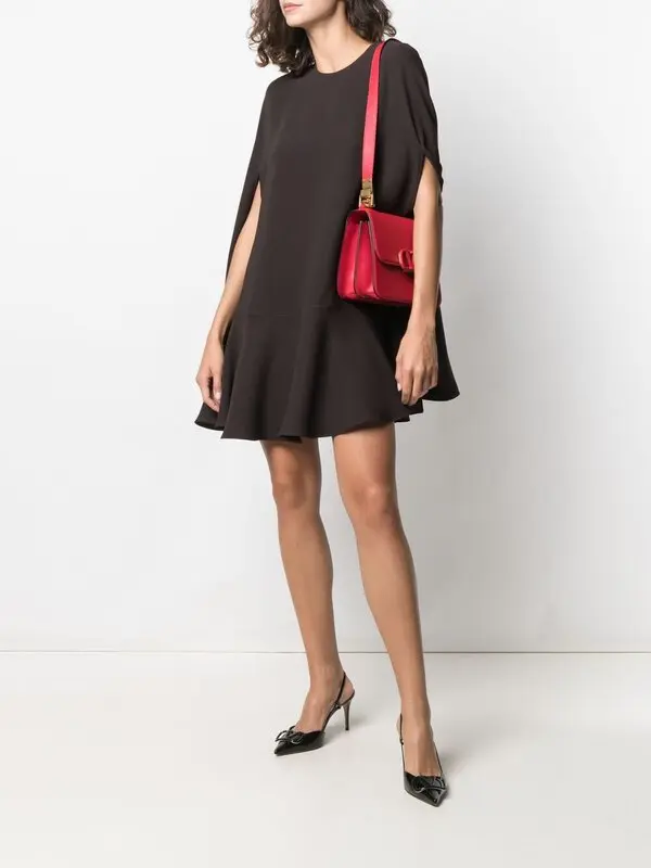 Valentino Garavani Silk Cape Dress