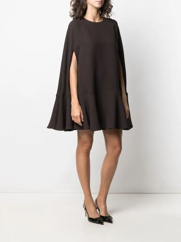 Valentino Garavani Silk Cape Dress