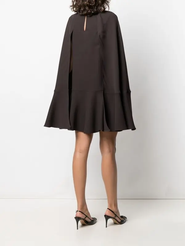Valentino Garavani Silk Cape Dress