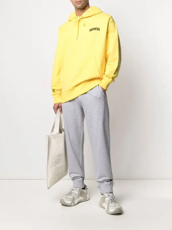 Helmut Lang Slogan-print Cotton Hoodie