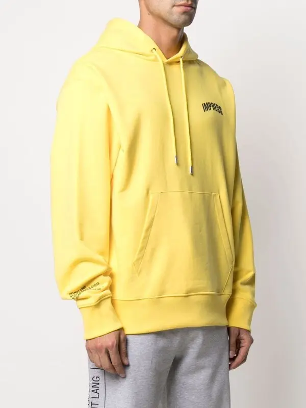 Helmut Lang Slogan-print Cotton Hoodie