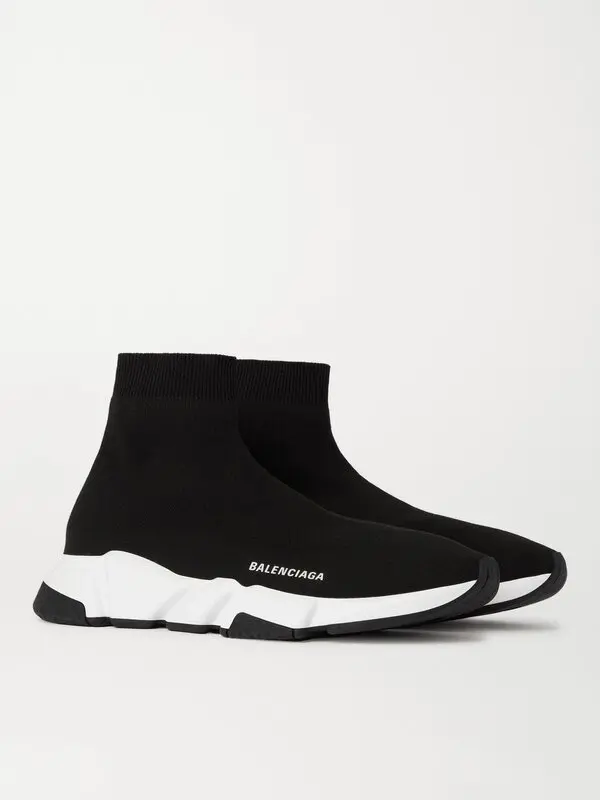 Balenciaga Speed Stretch-knit Slip-on Sneakers