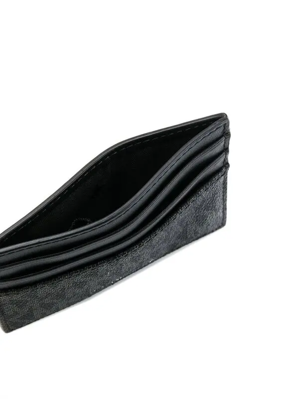 Michael Kors Logo Print Cardholder - Black