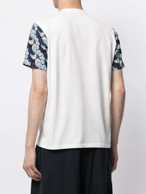 PORTS V Floral-print Panelled T-shirt
