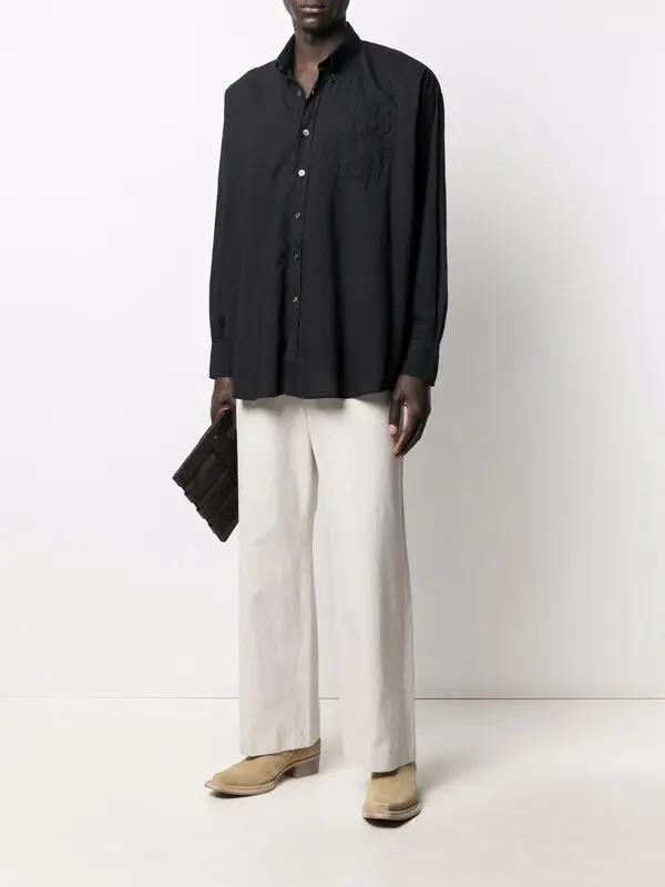 Our Legacy Button-down Cotton Shirt - Black