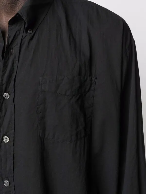 Our Legacy Button-down Cotton Shirt - Black