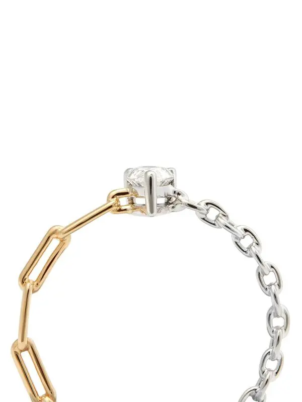 Yvonne Léon 18kt Yellow And White Diamond Ring