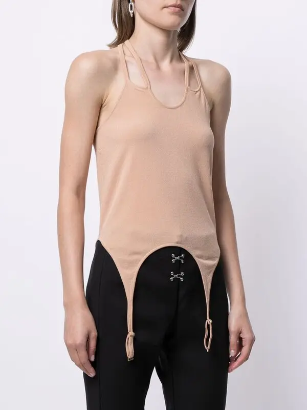 DION LEE Teardrop Hoisery Tank Top